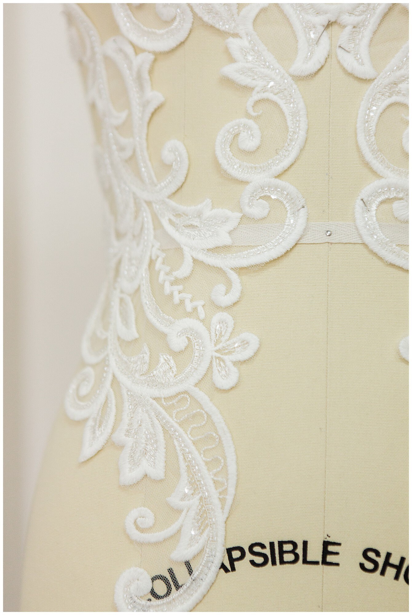 A17-156 // Beaded Wedding Dress Lace Patch Patch for Bridal | Etsy UK