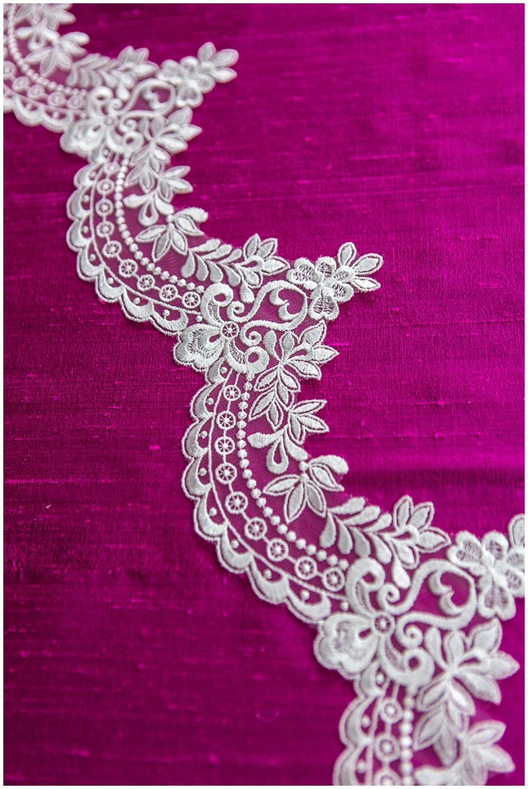 T17-036 //SOFT, Elegant Lace Trim, Alencon Lace Trim, Bridal Lace ...