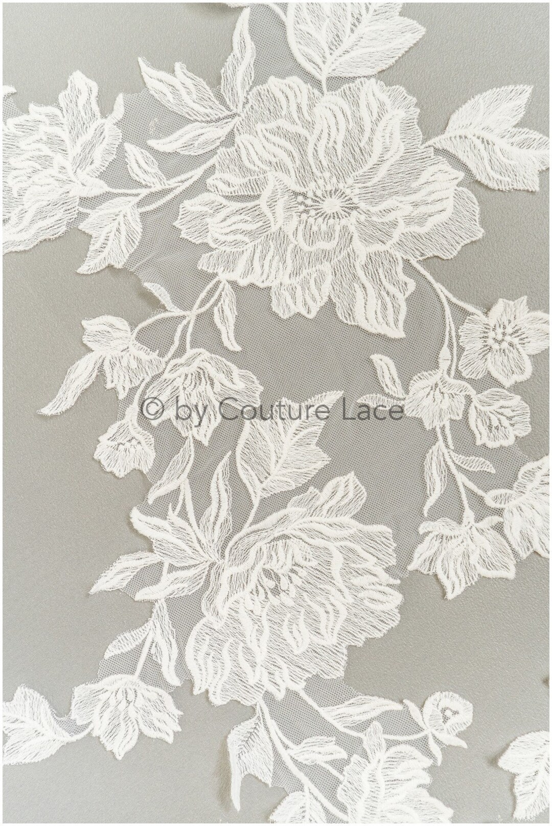 A19-189 // Soft Flower Lace Patch, Cotton Flower Applique, Lace ...