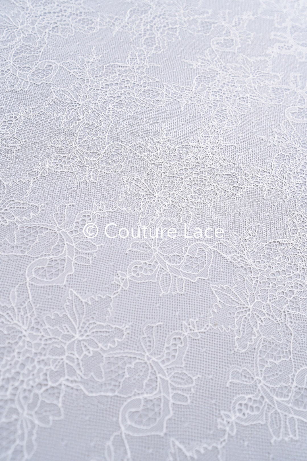 French Floral Lace/ Bridal Raschel Lace/ French Veil Lace/ Bridal ...