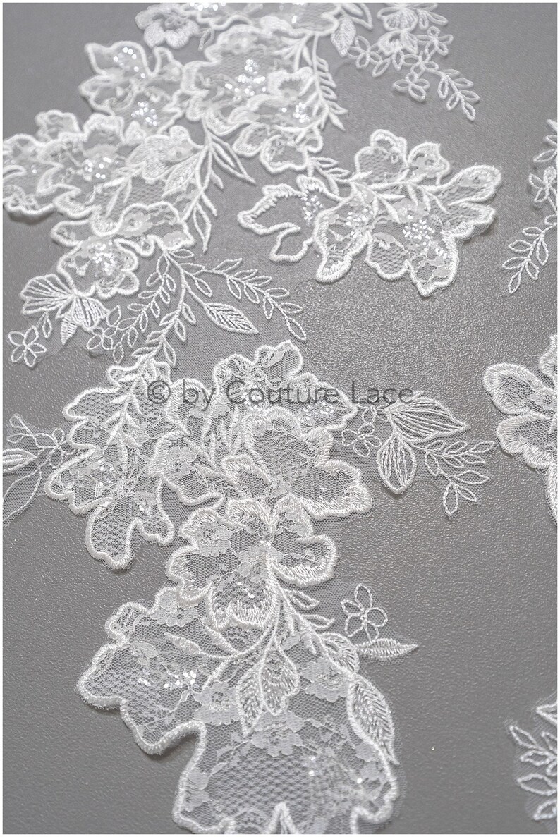 Romantic Flower Applique/ Flower Lace Patch/ Wedding Dress Lace ...