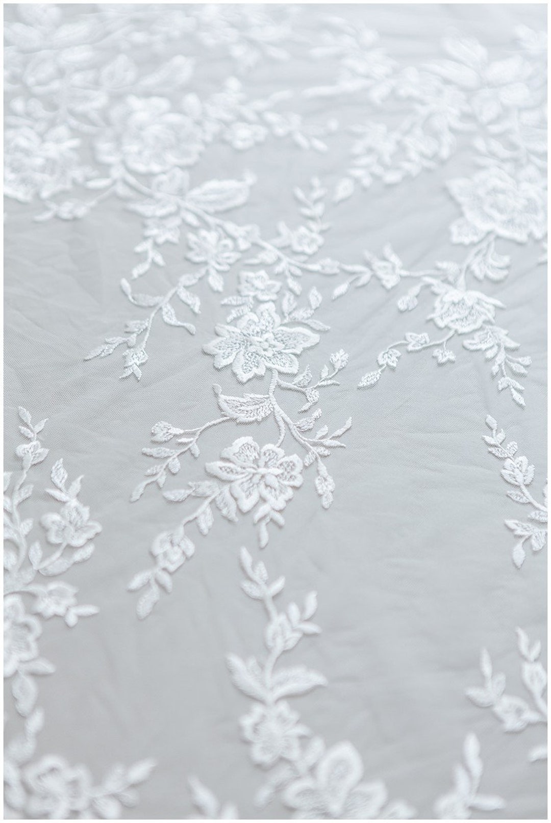 L17-149 // Flower Design Lace Fabric, Bridal Flower Lace, Wedding Dress ...