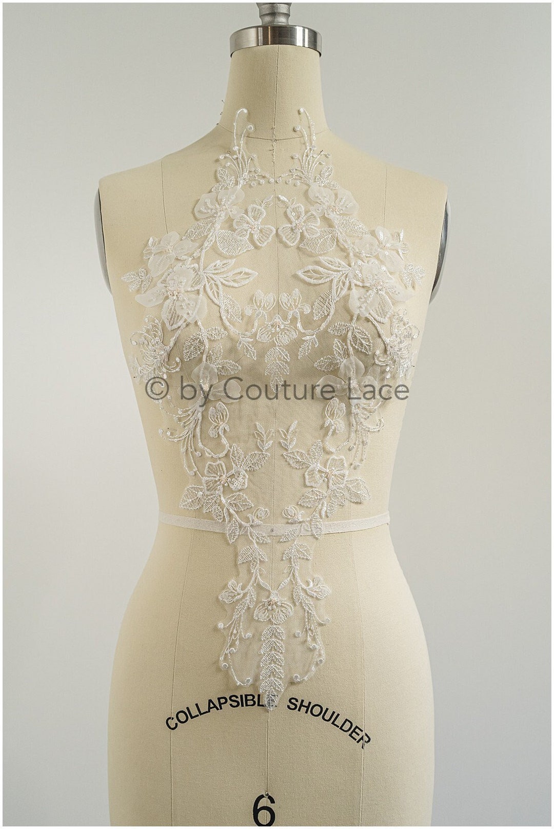 Beaded Flower Applique/ Beaded Bridal Patch/ 3d Flower Applique ...