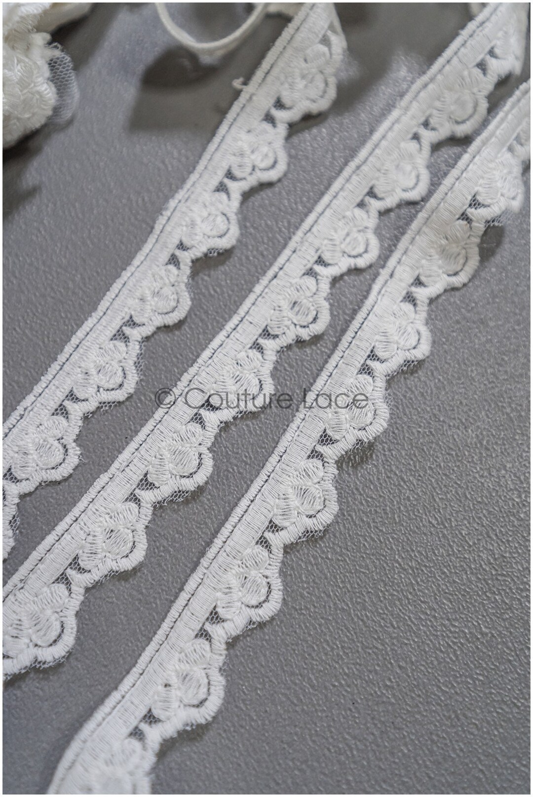 Bridal Lace Edging Off-white/ Lace Trim Off-white/ Bridal Belt Edging ...