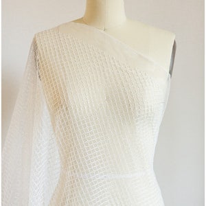 L17-065 // SOFT NET Lace- to Combine for Bridal Dresses, Net Pattern ...