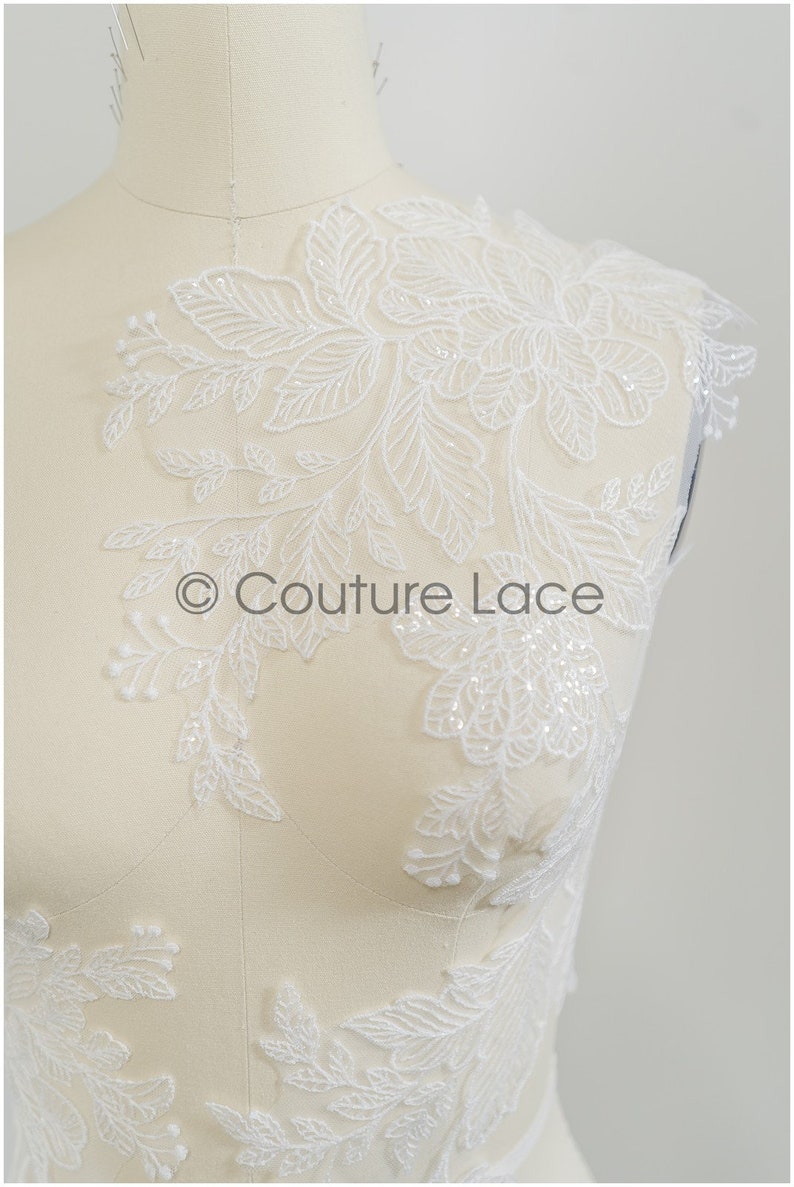 A21-073 // Romantic Bridal Lace Flower, Bridal Lace Patches for Wedding ...
