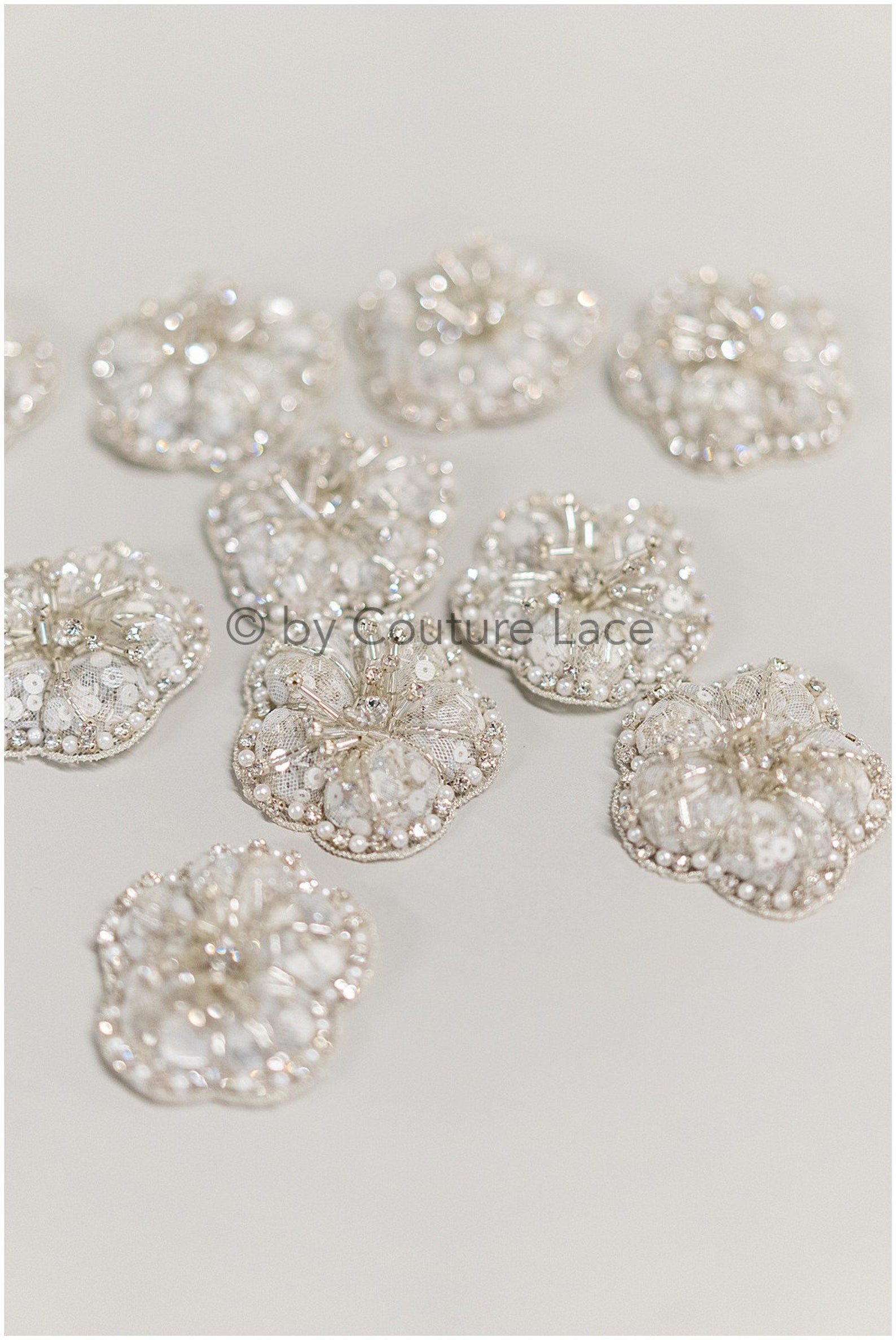 1pc Heavy Beaded 3D Crystal Flower 3d Beaded Dress Panels | Etsy