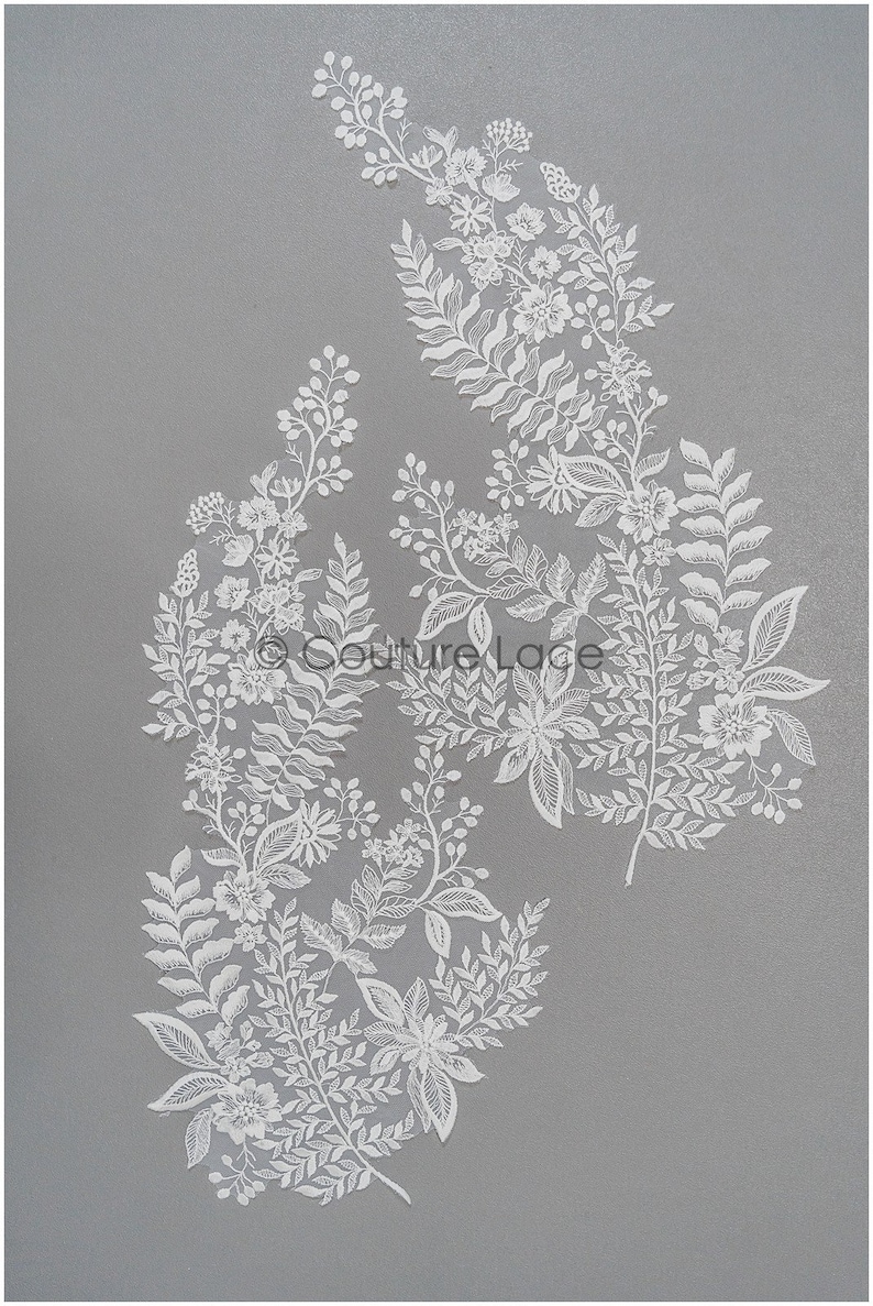 A21-248 // Wildflower Lace Patch, Flower Lace Applique, Lace Flower ...