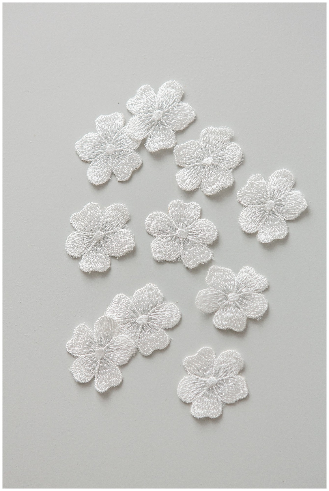 A17-164 // 10pc. Lace Flower Patch, Sew on 3D Flower, 3D Flower Lace ...