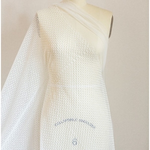 L17-064 // SOFT NET Lace With Dots- to Combine for Bridal Dresses, Net ...