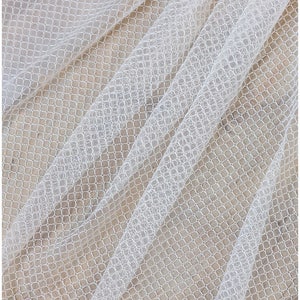 L17-065 // SOFT NET Lace- to Combine for Bridal Dresses, Net Pattern ...