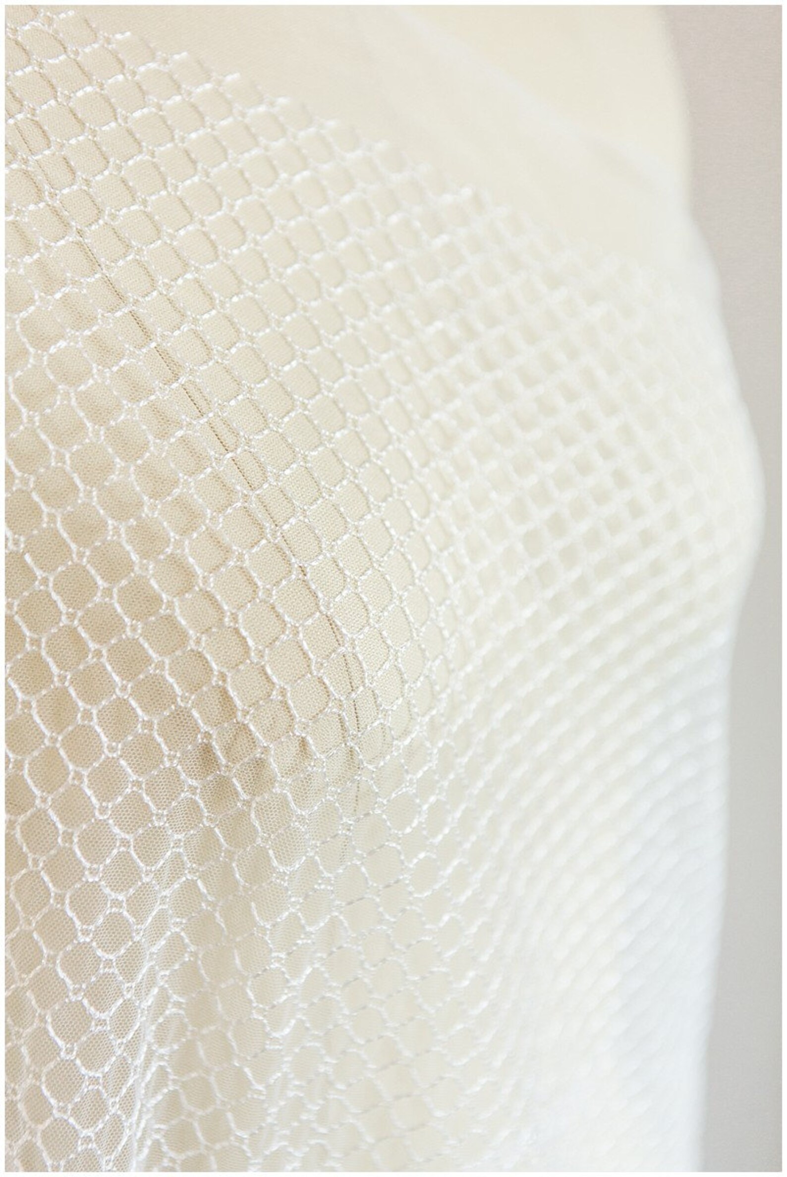 L17-065 // SOFT NET Lace- to Combine for Bridal Dresses, Net Pattern ...