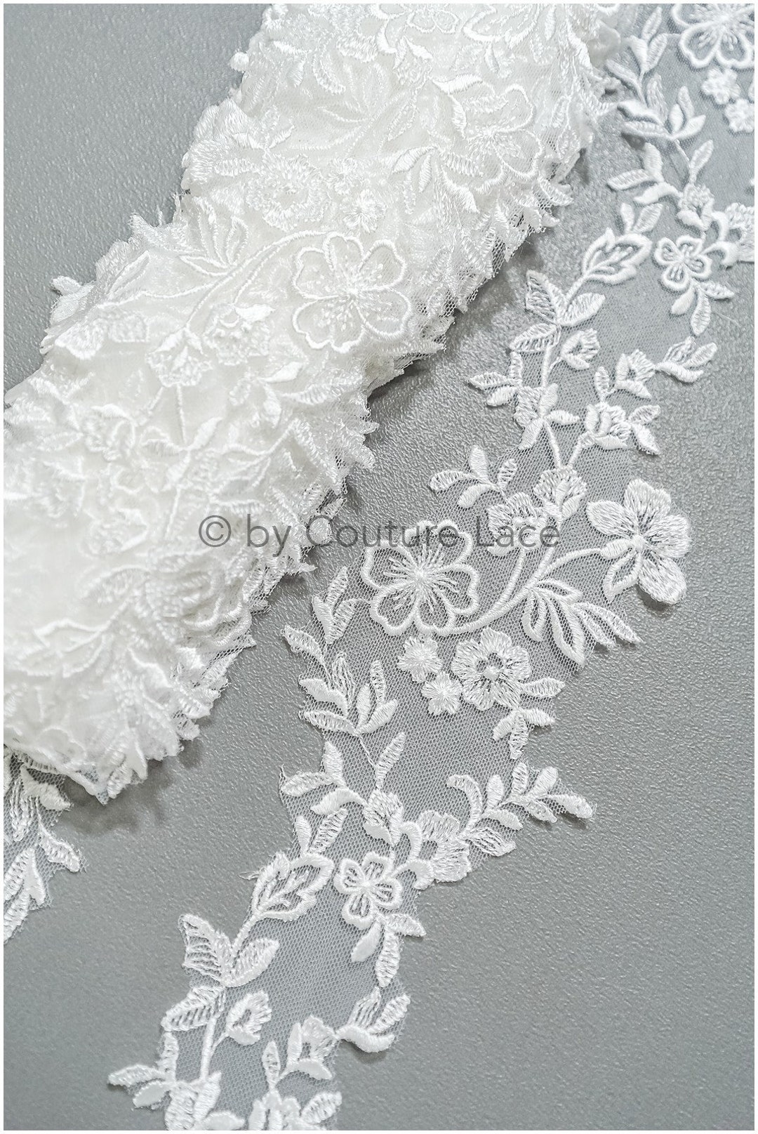 Bridal Lace Edging Off-white/ Lace Trim Off-white/ Bridal Belt Edging ...