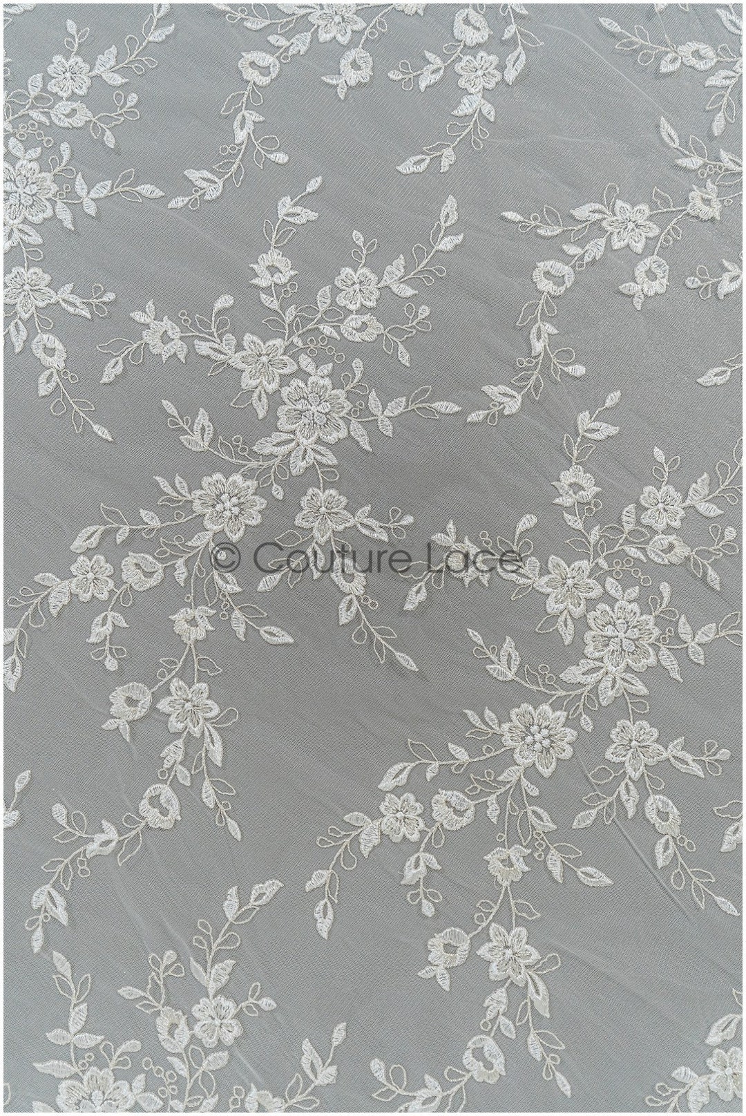 L21-109N // Romantic Spring Flower Lace Fabric, Embroidered Floral Lace ...