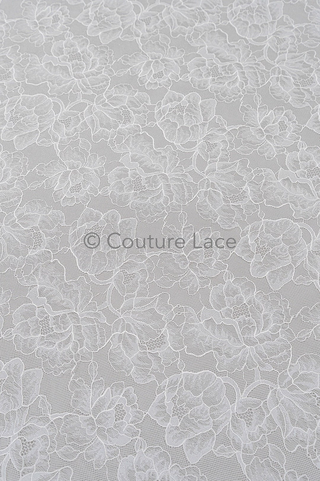 French Floral Lace/ Bridal Raschel Lace/ French Veil Lace/ Bridal ...