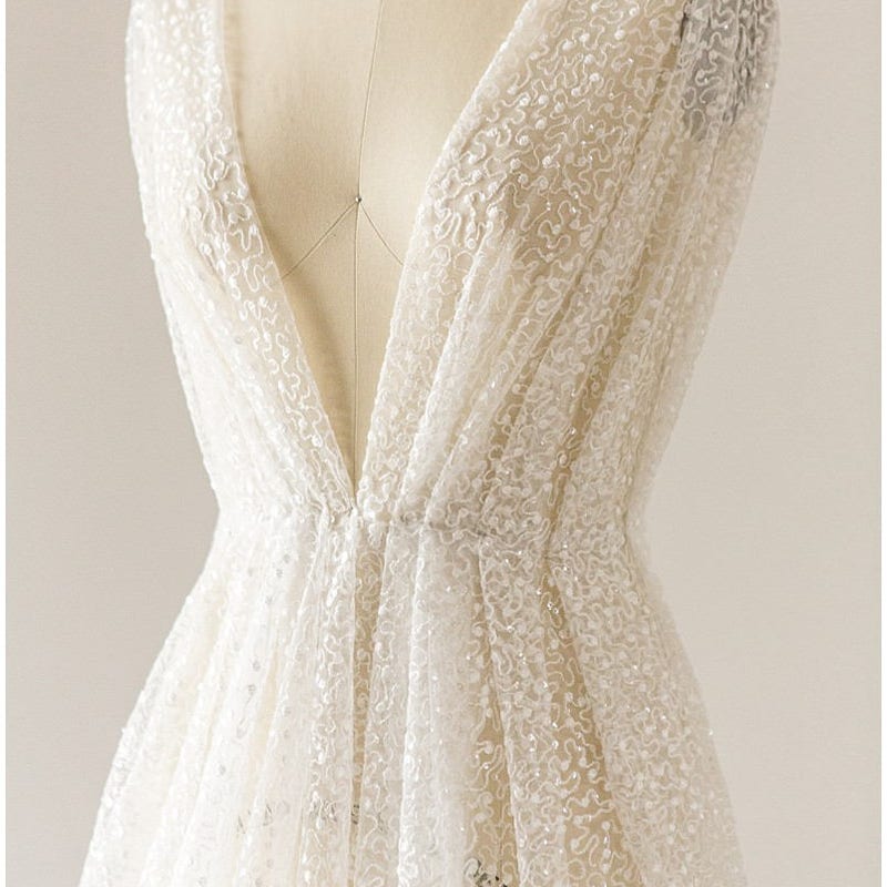 Sequin Wedding Dress - Etsy