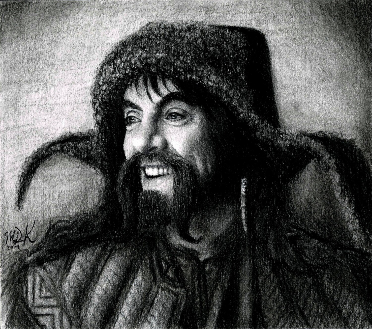 Bofur the Dwarf The Hobbit Drawing Print of Original | Etsy