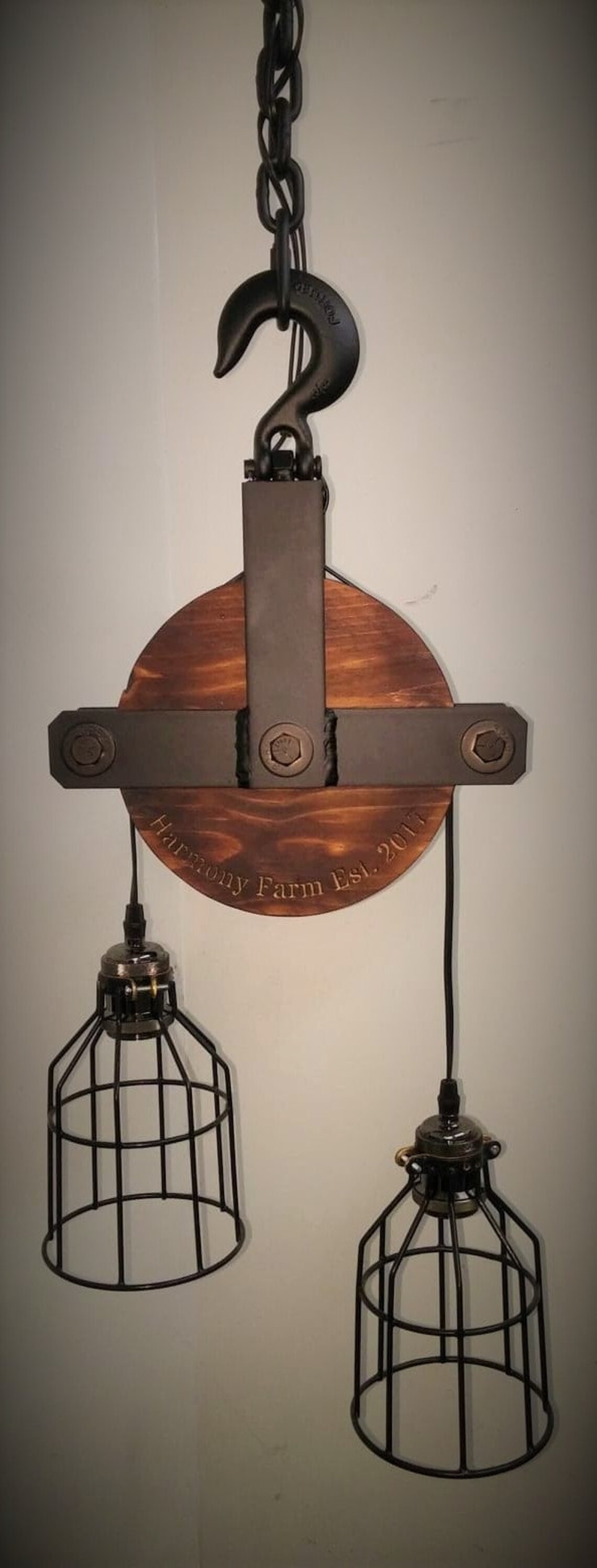 Ceiling Pulley Light - Etsy