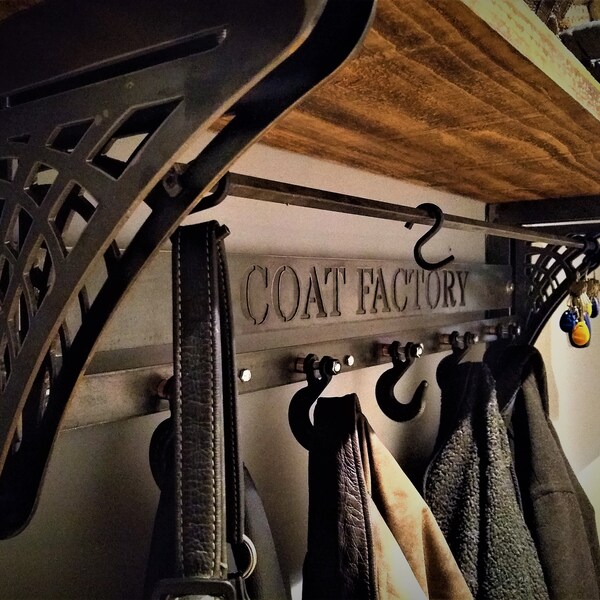 Industrial Coat Rack - Etsy