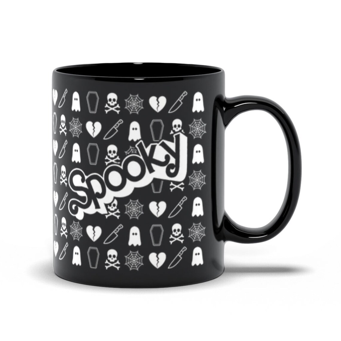 SPOOKY GOTH MUG 11 Oz Ceramic Retro 80s doll - Etsy