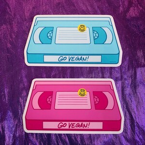 VHS Stickers Vegan Spooky or Horror 80s 90s VCR Video Rental Tapes ...