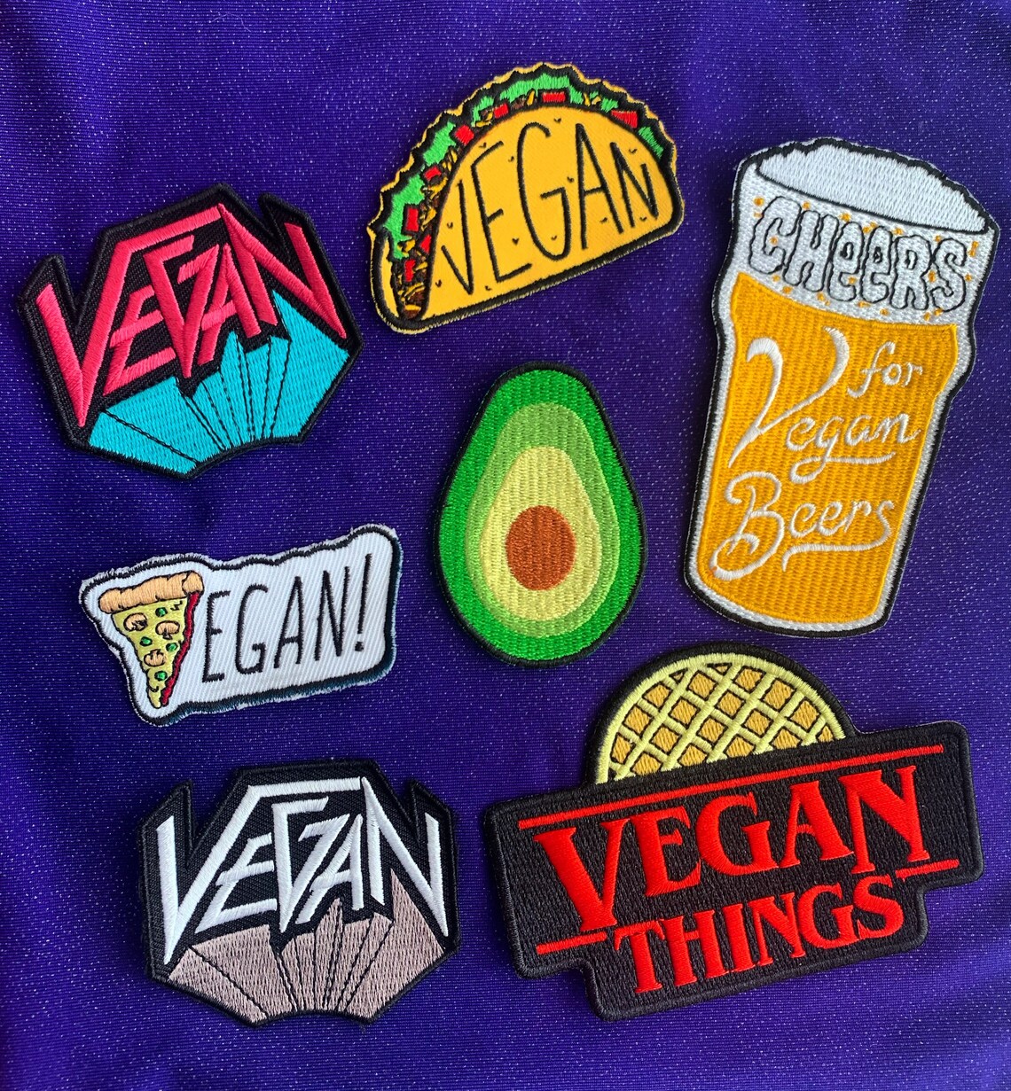 AVOCADO PATCH - Embroidered Applique Vegan Foodie Vegetarian Plant ...