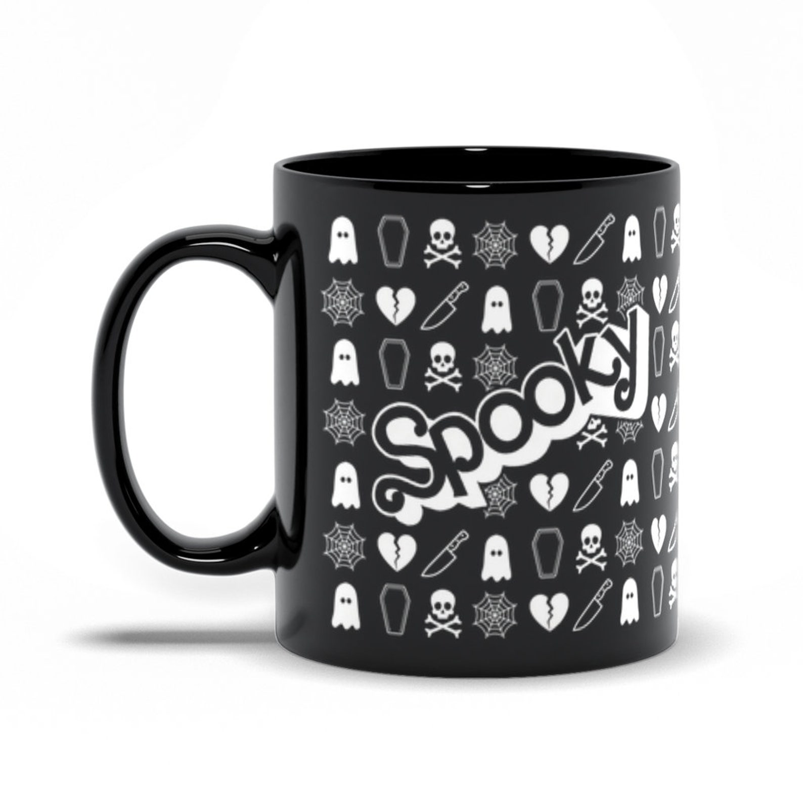 SPOOKY GOTH MUG 11 Oz Ceramic Retro 80s doll - Etsy