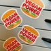 VEGAN BURGER MAGNET - Vegan Power Retro Fast Food 70s 80s Refrigerator ...