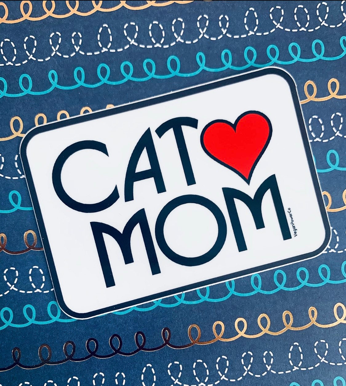 CAT MOM STICKER 70s 80s Retro Style Vinyl Decal Soft Enamel | Etsy