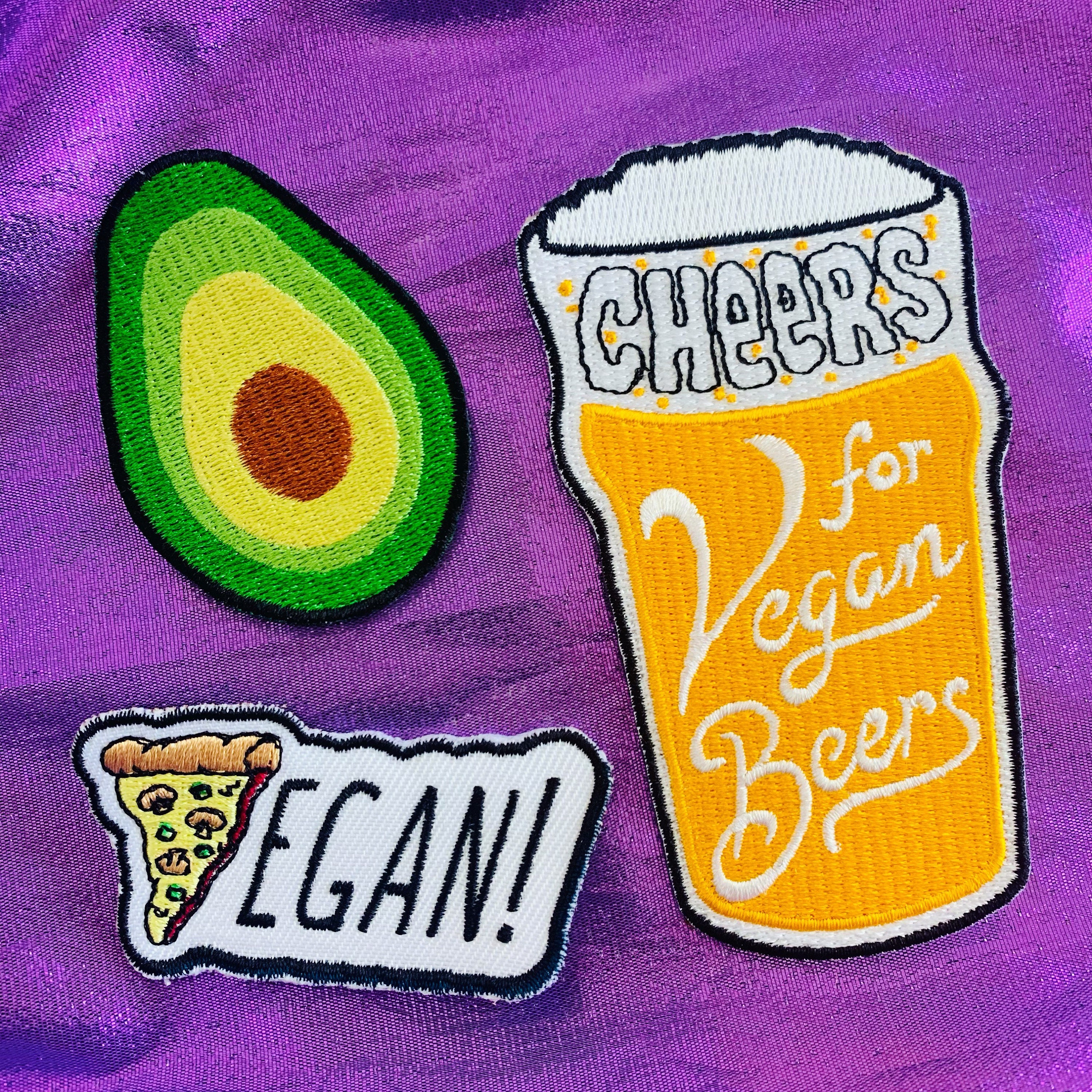 AVOCADO PATCH - Embroidered Applique Vegan Foodie Vegetarian Plant ...