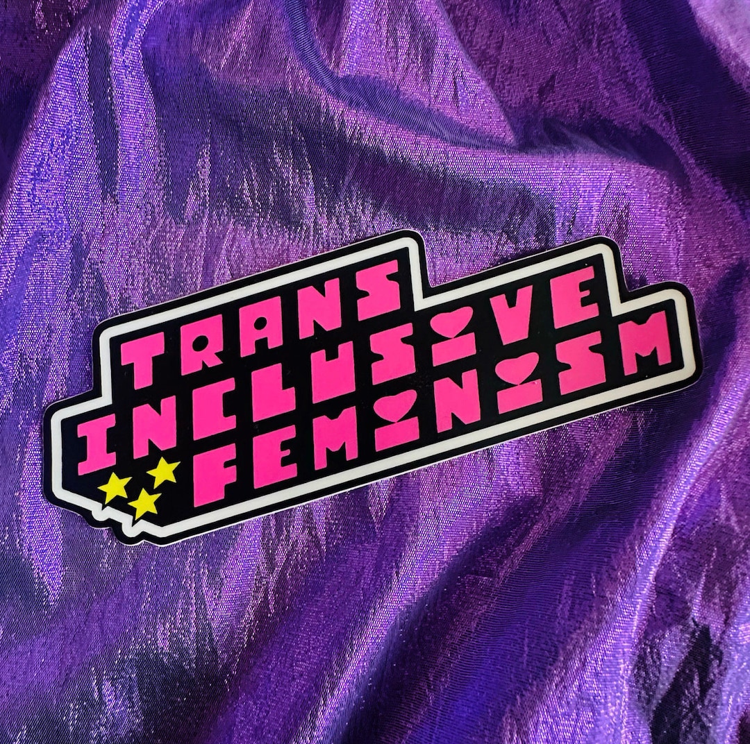 Trans Inclusive Feminism Sticker - 90s Y2k Cartoon Girls Style Vinyl ...