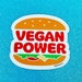 VEGAN BURGER MAGNET - Vegan Power Retro Fast Food 70s 80s Refrigerator ...