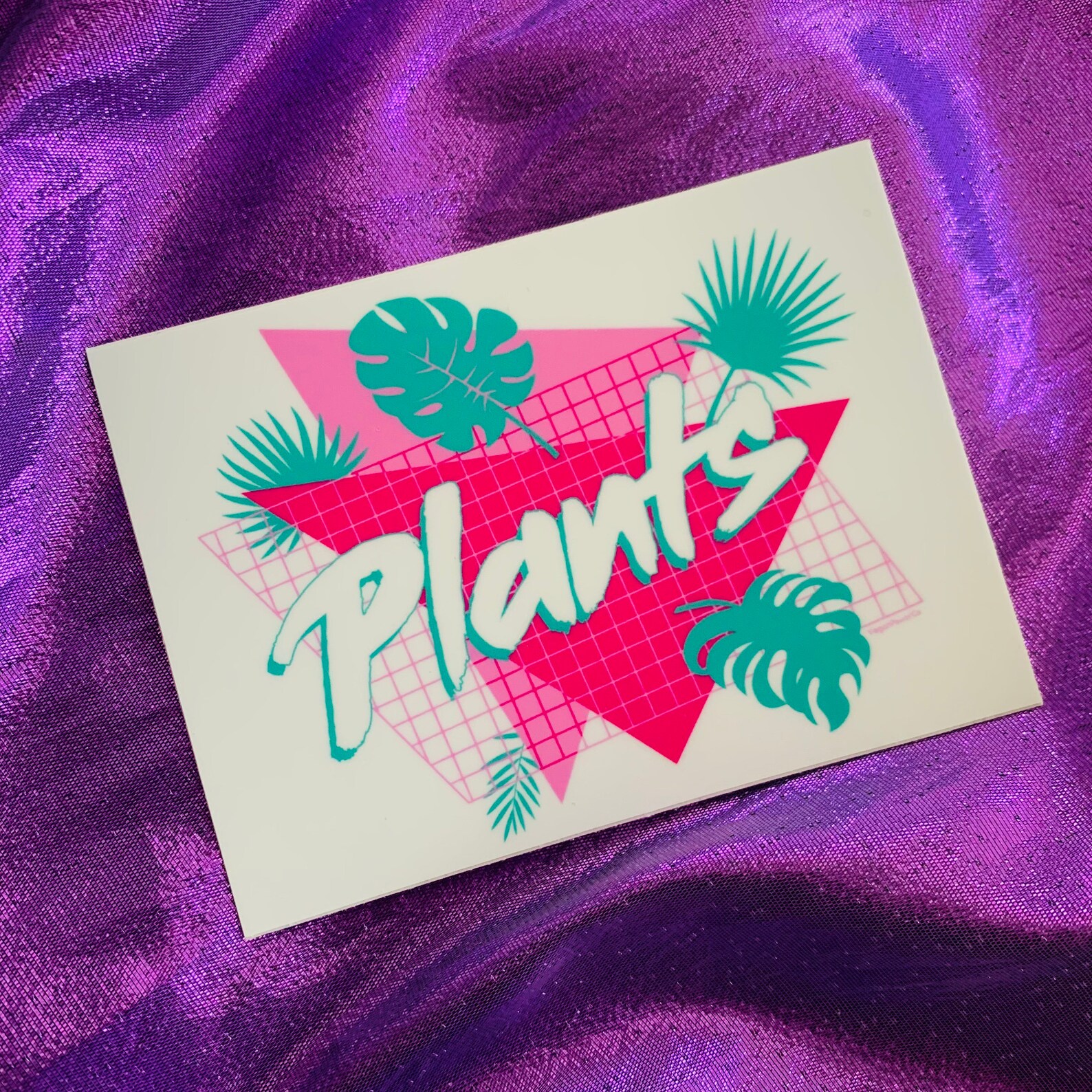 PLANTS STICKER 80s 90s Style Vinyl Decal Retro Vaporwave - Etsy