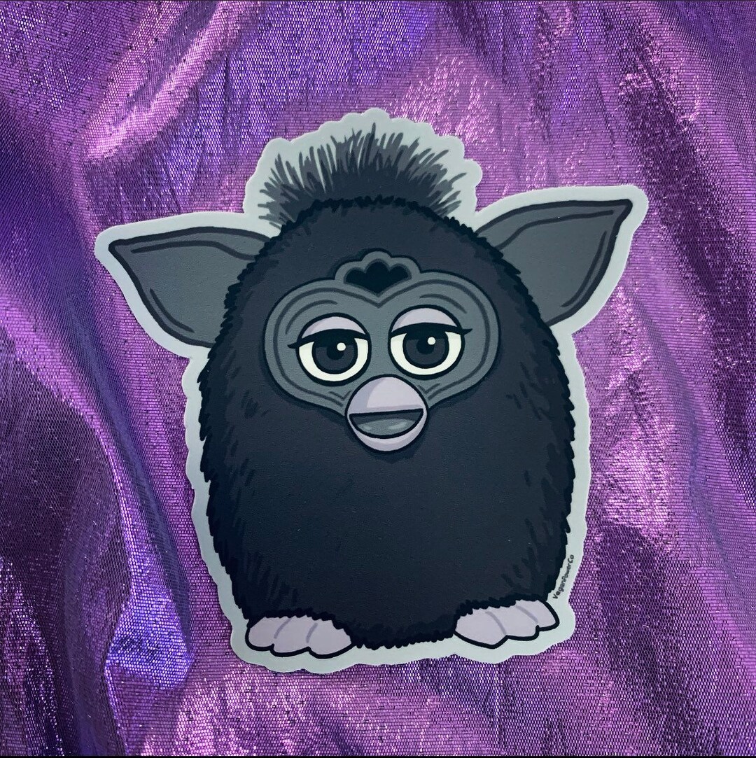 GOTH FURB STICKER 90s Y2K Creepy Toy Stickers Vinyl Decals Soft Pastel ...