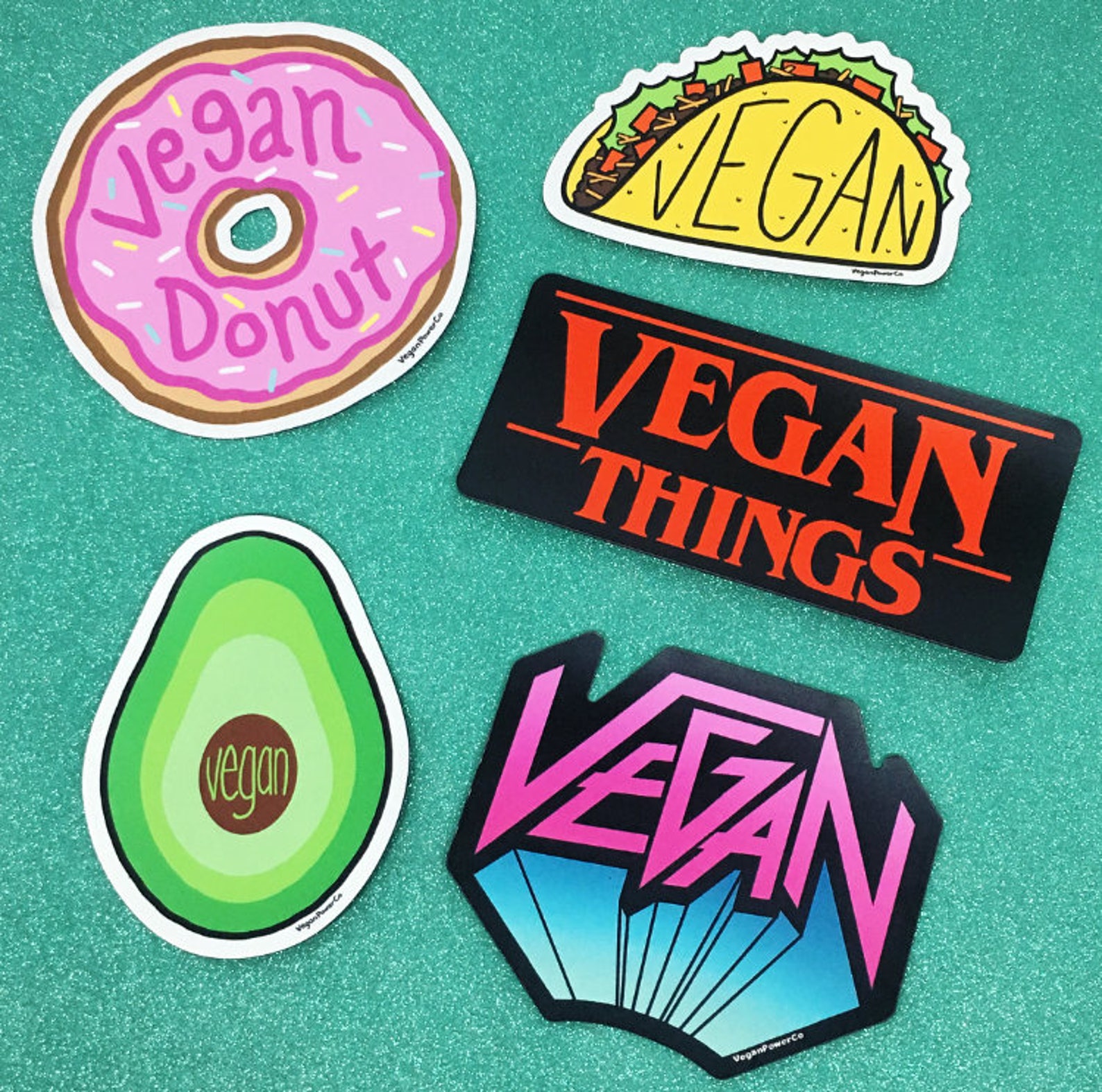 VEGAN TACO MAGNET Vegan Tacos Fridge Magnetic Decal Fast | Etsy