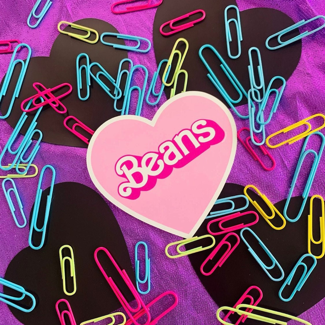 BEANS VEGAN MAGNET - Pink 80s 90s Doll Style Magnetic Refrigerator ...