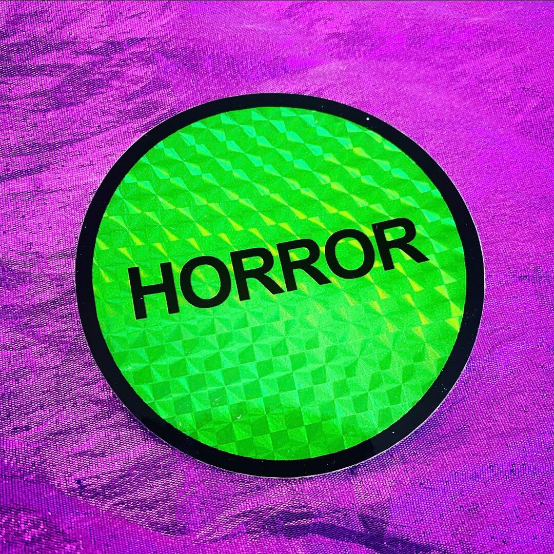 HORROR VHS Sticker Holographic Prism Vinyl Decal 80s 90s - Etsy