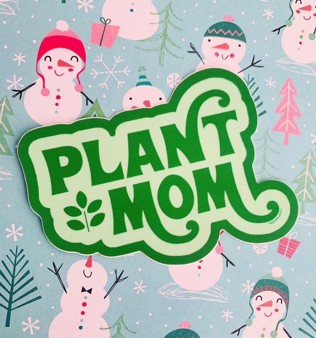 PLANT MOM STICKER - 70s 80s Retro Style Vinyl Decal - Plant Lover ...