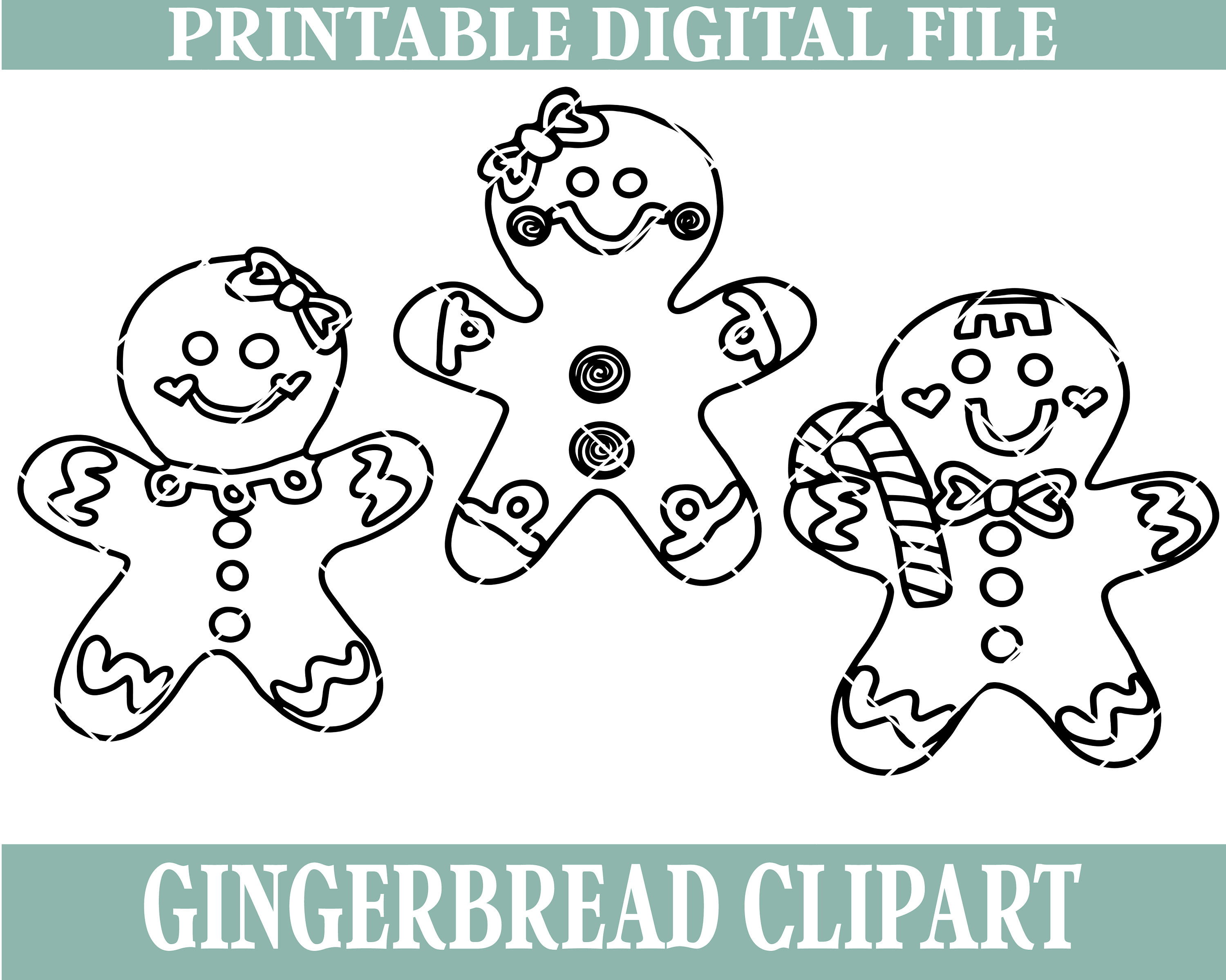 Gingerbread Clipart Black And White Gingerbread House Clipart,