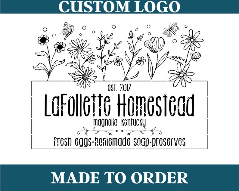Custom Homestead Logo Homesteading Logo Farm Logo Custom - Etsy