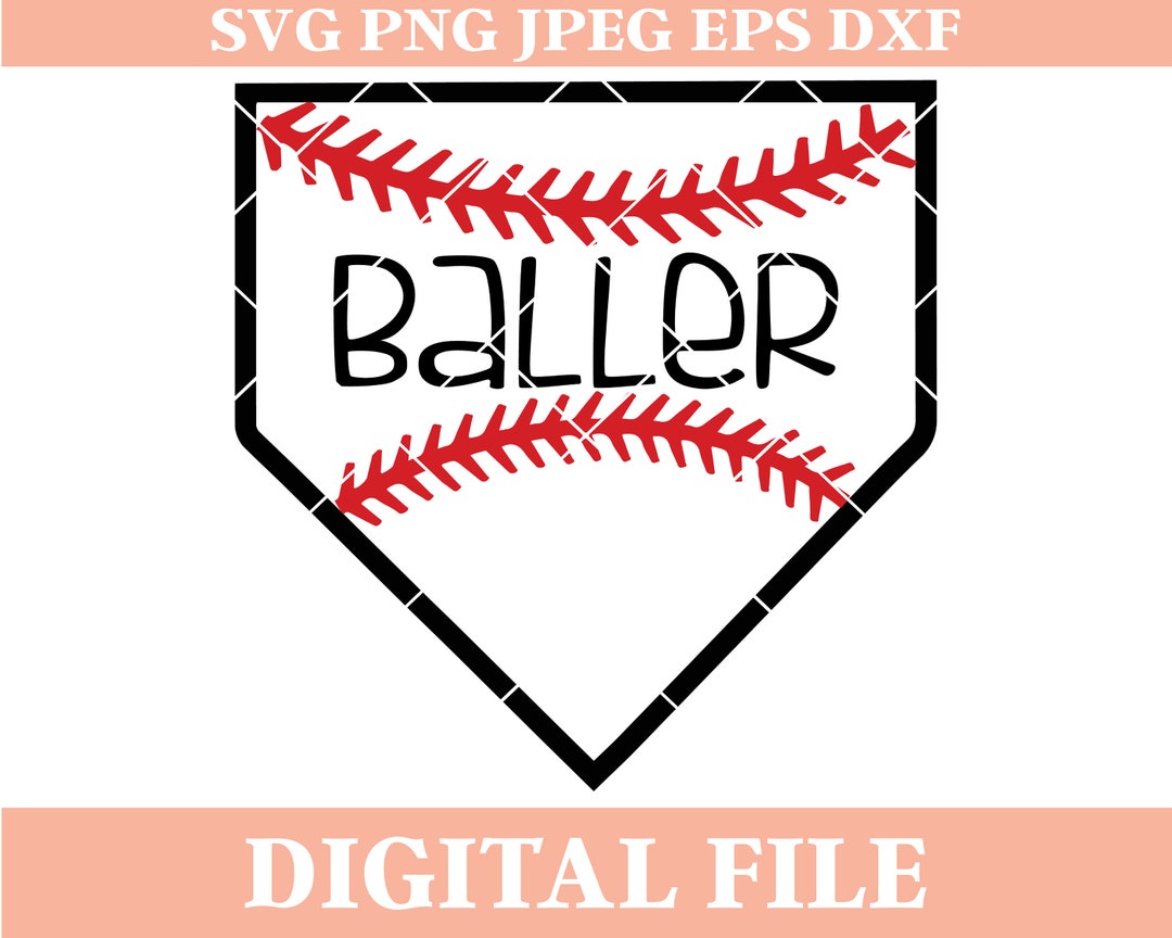 Baller Baseball SVG, Baseball Design, Baseball Svg, Dxf, Png, Eps, Iron ...