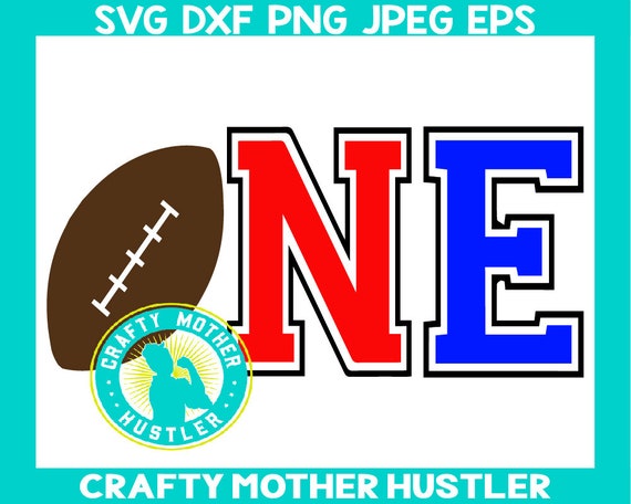 One Football SVG Football Svg Design Football Iron On Baby | Etsy