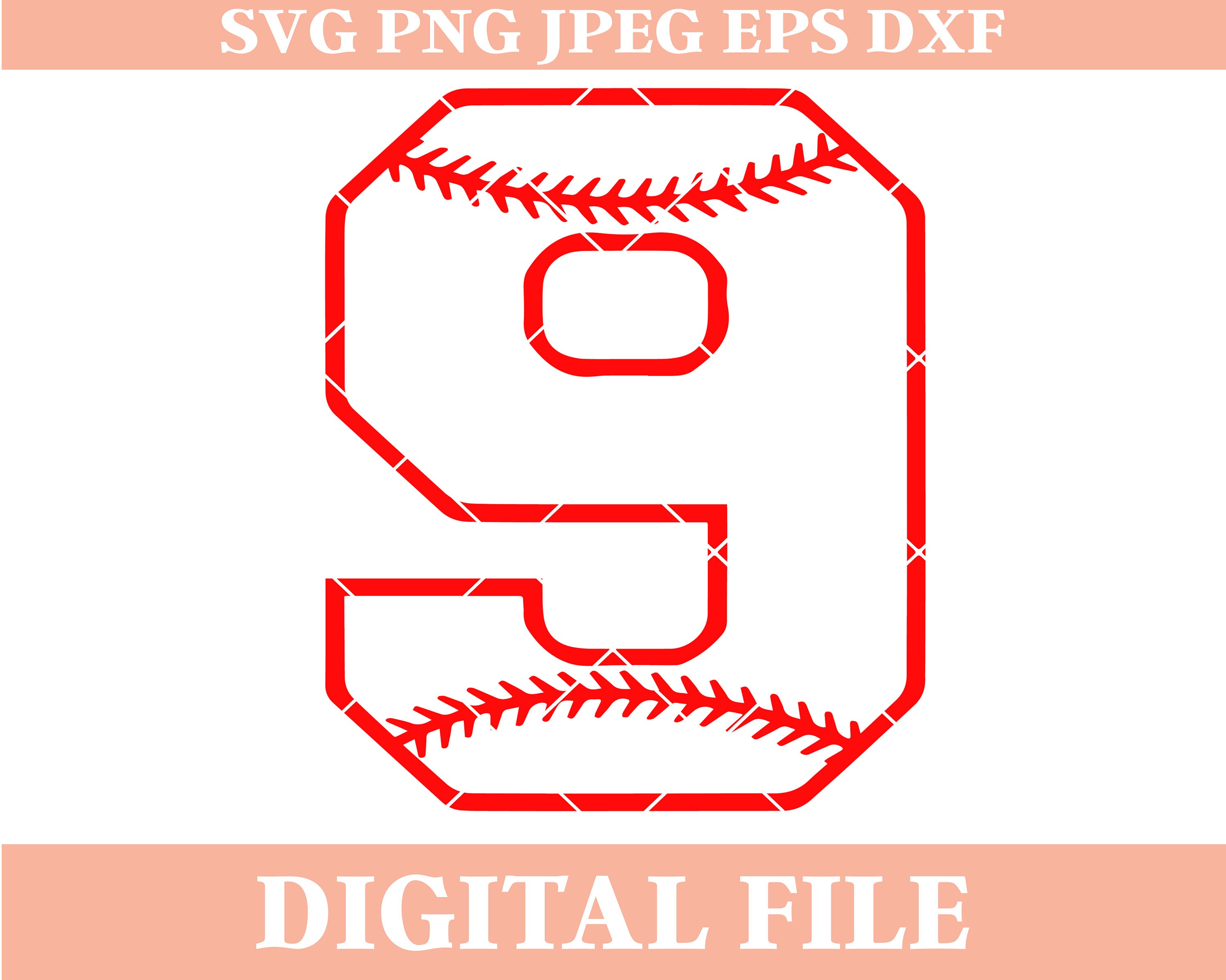 Baseball Varsity Number Nine Perfecto para camisas y - Etsy España