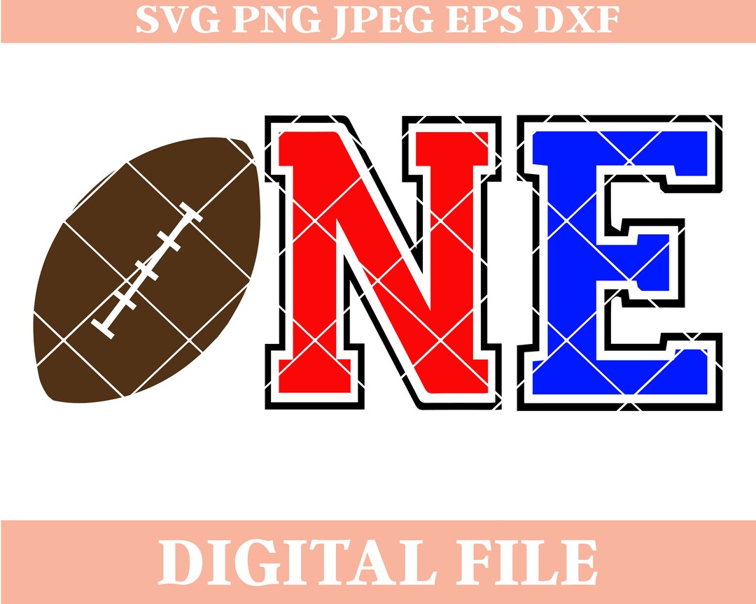 One Football SVG, Football Svg Design, Football Iron On, Baby Football ...