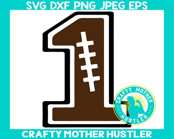 Football Varsity Number 2 Silhouette Cameo Cricut Cutting File or Iron ...