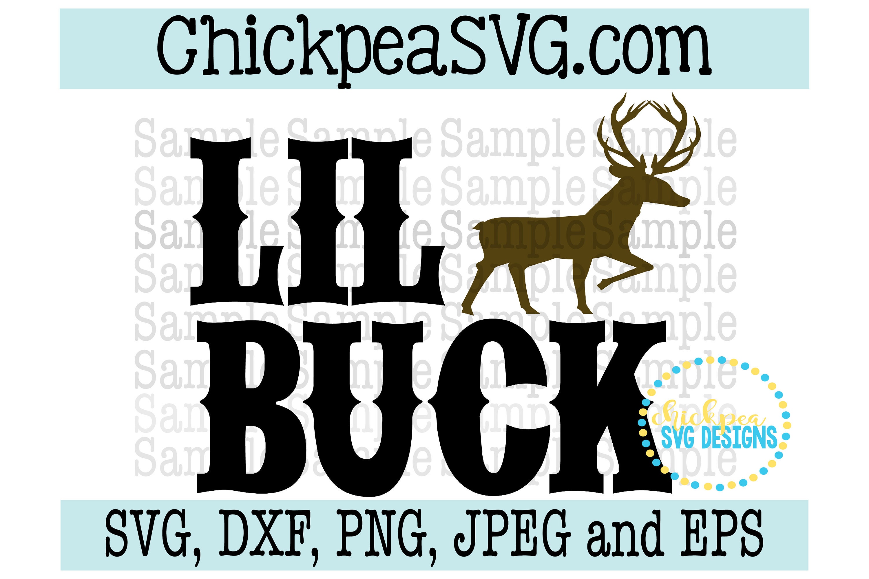 Lil Buck SVG Design Deer Silhouette Country Saying Dxf | Etsy