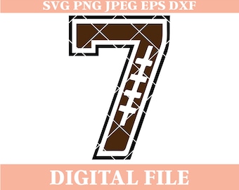 Digital Cut Files Soccer Numbers SVG DXF EPS Sports - Etsy