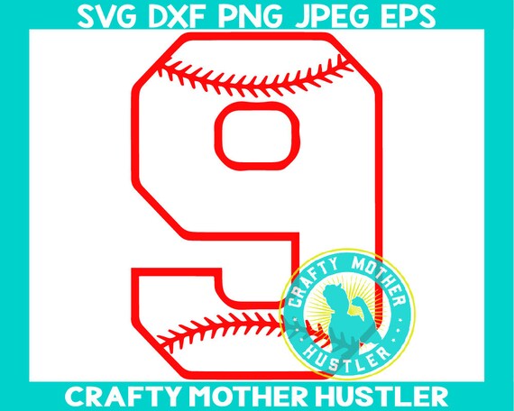 Baseball Varsity Number Nine Perfect for Shirts and | Etsy