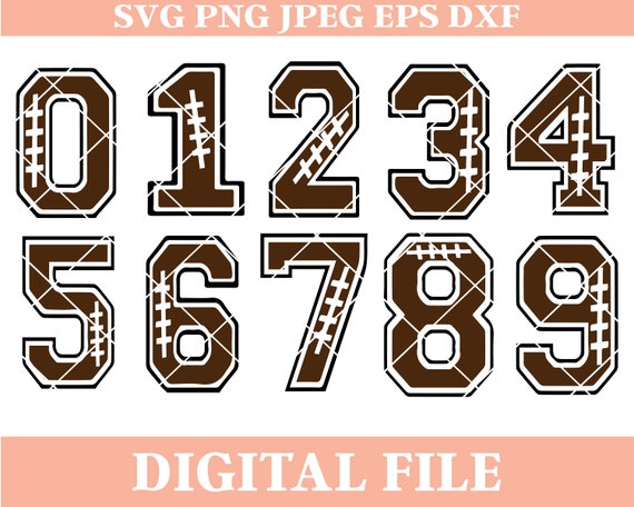 Varsity Numbers Svg Free