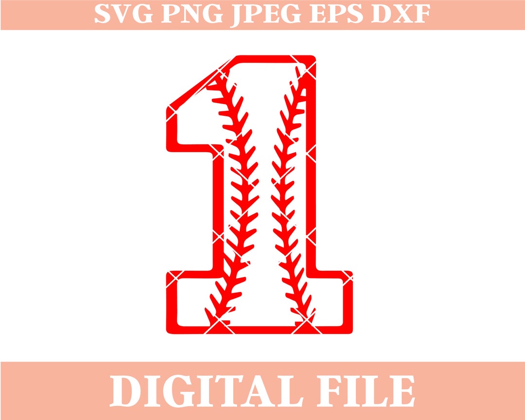 Baseball Varsity Number One SVG Design, Perfect for Shirts and ...